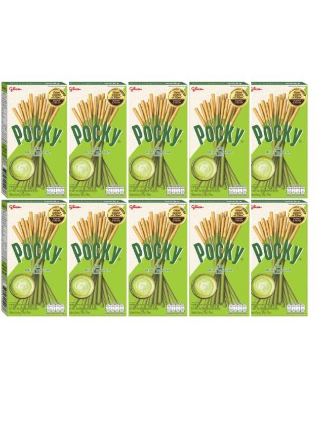 Pocky Milky Matcha Biscuit Sticks (Bundle of 10) | edamama